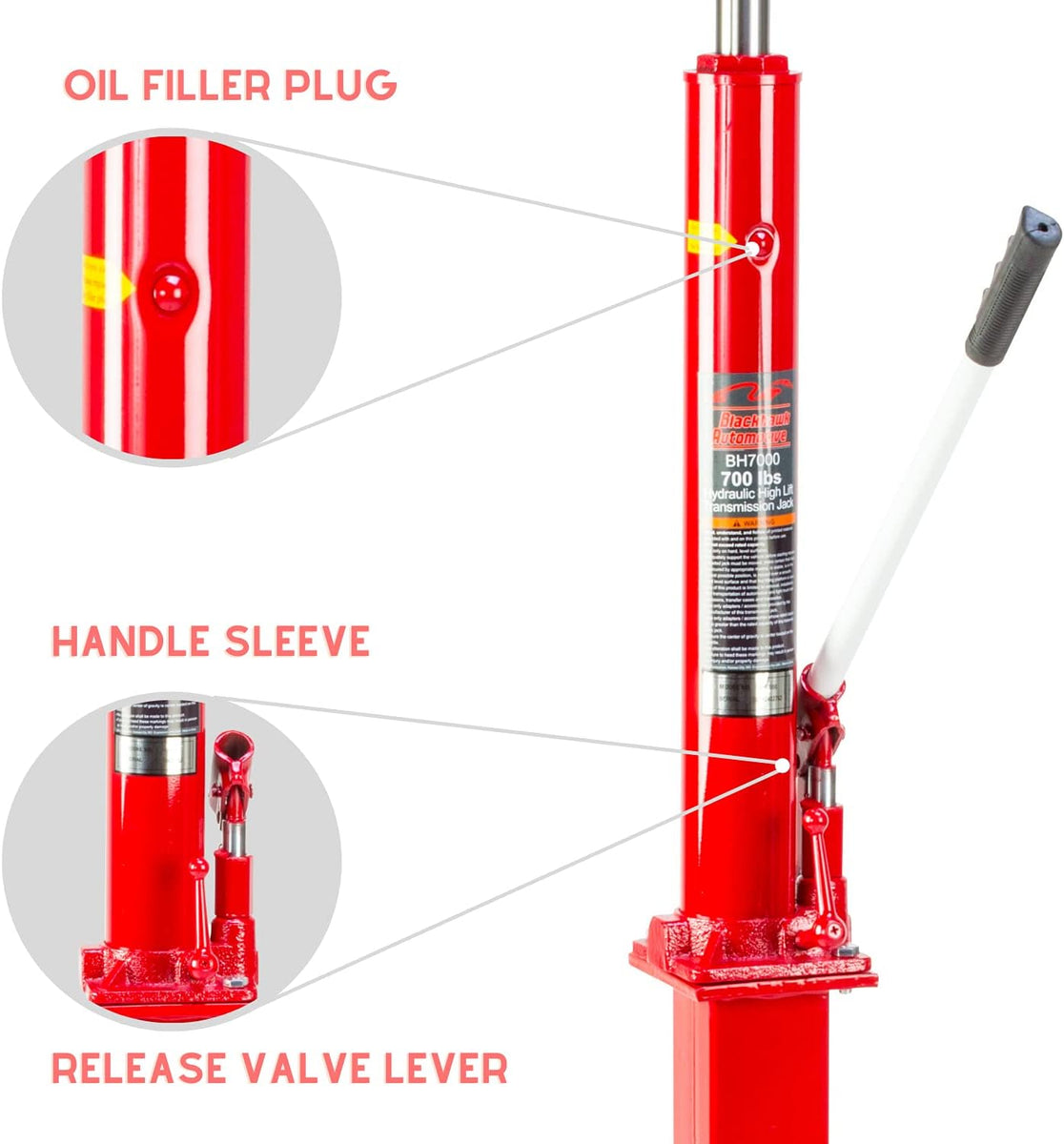 Blackhawk BH7000 700 Lbs Telescopic Transmission Jack– MVP Super Store