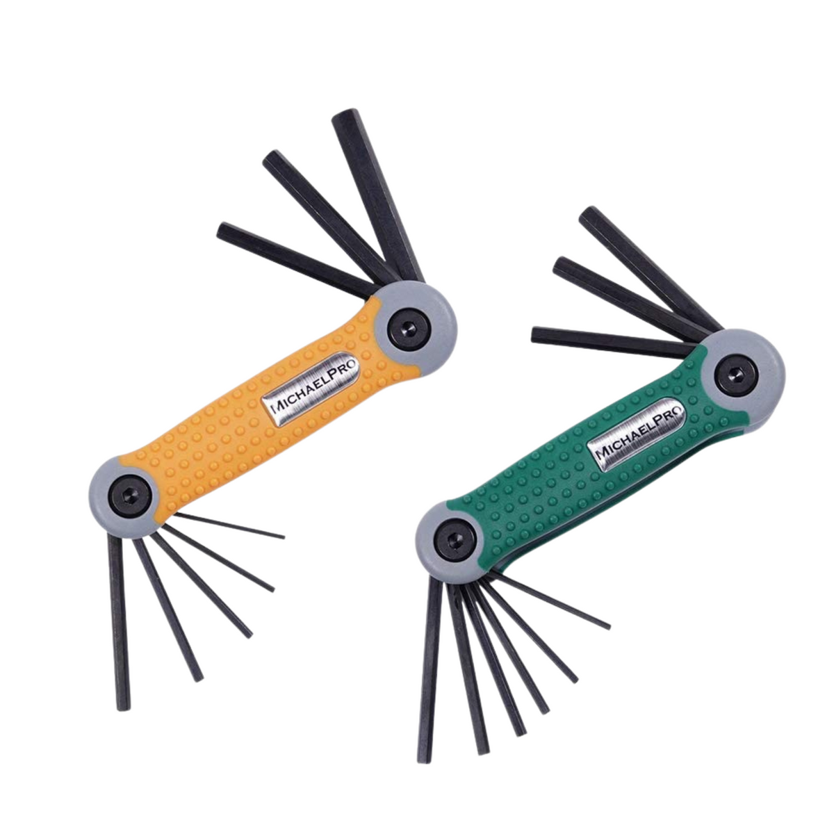 MichaelPro MP001007 Folding Hex Key Allen Wrench Set with SAE and Metr ...