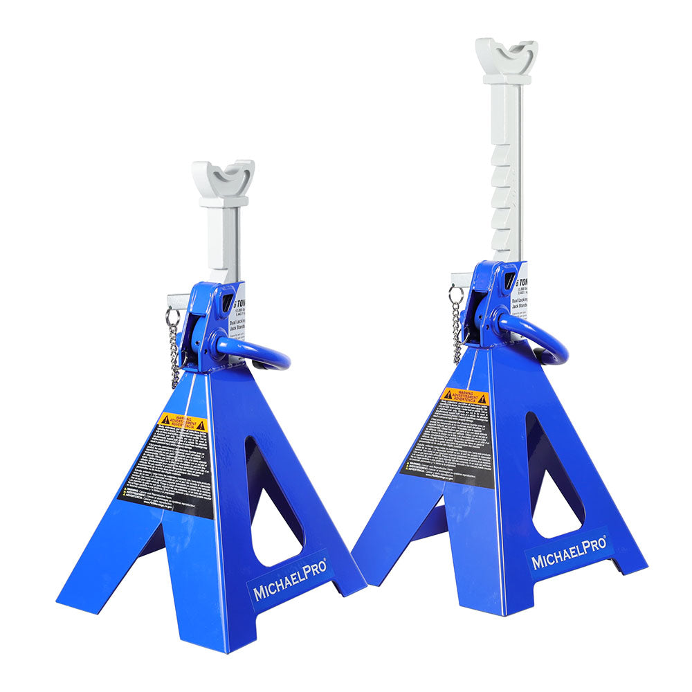 MichaelPro MP017002 Heavy Duty Jack Stand – 6 Tons in Pair with Double ...