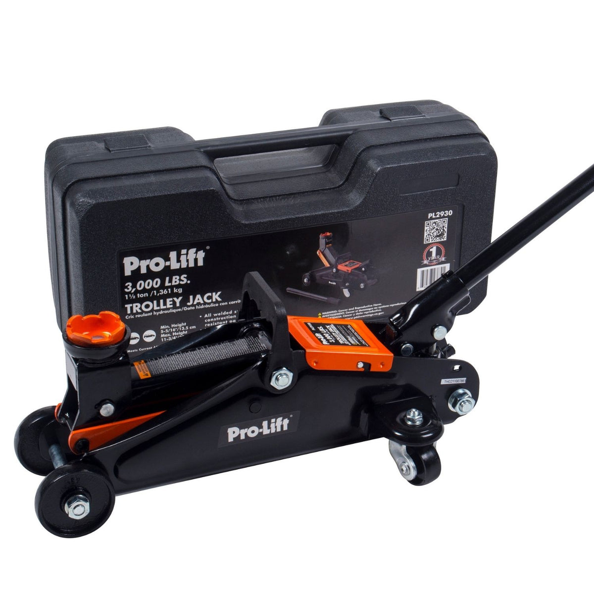 Pro-Lift Hydraulic 1.5 Ton Trolley Jack Car Lift - 3000 LBS Capacity ...